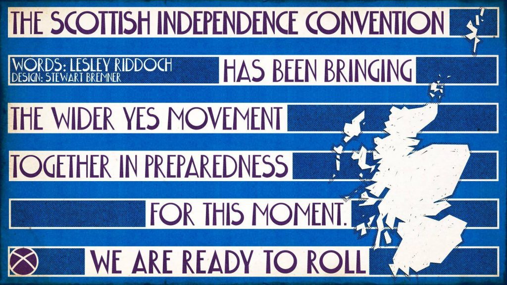 STATEMENT FROM SCOTTISH INDEPENDENCE CONVENTION ON ANNOUNCEMENT OF NEW ...